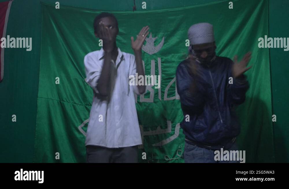 Sufi people go into a trance during a ceremony, Harari region, Harar ...