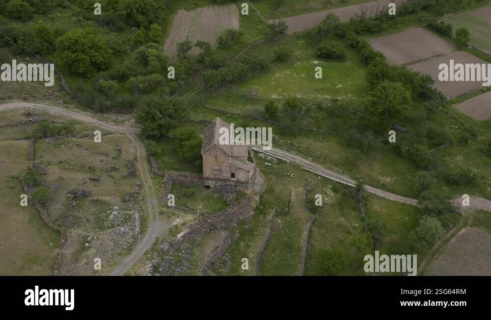 Erected Architecture Of Tsunda Church On Rocky Elevation In Stock Video ...