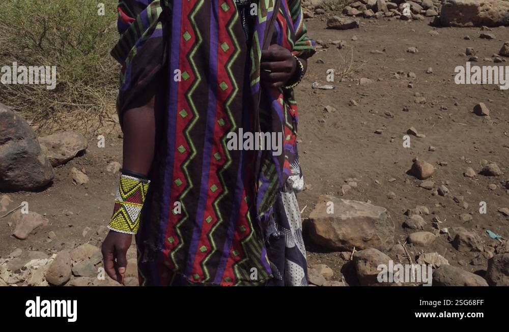 Issa tribe woman with a beaded bracelet, Afar Region, Gewane, Ethiopia ...