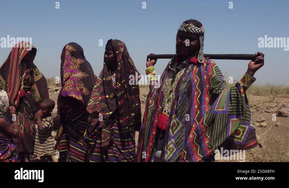 Issa tribe women, Afar region, Yangudi Rassa National Park, Ethiopia ...