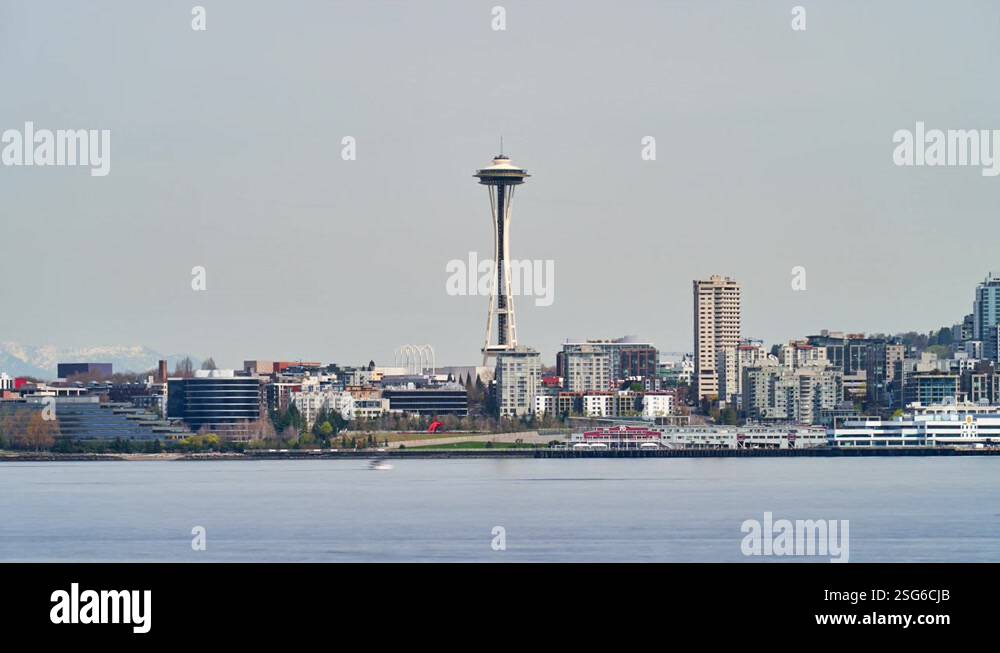 The Seattle, Washington Space Needle and city skyline as seen from ...