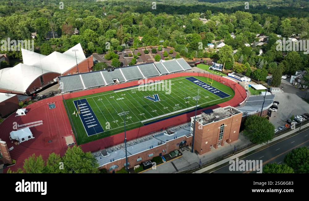 Villanova University. Wildcat mascot at football track and field ...