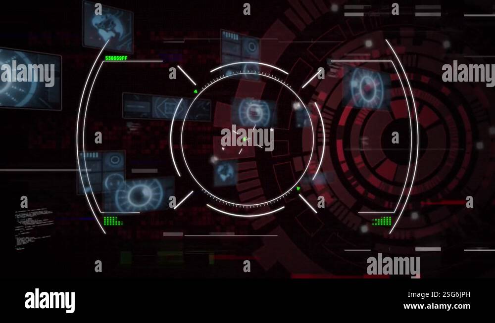 Animation of processing circle in animation in animation composition ...