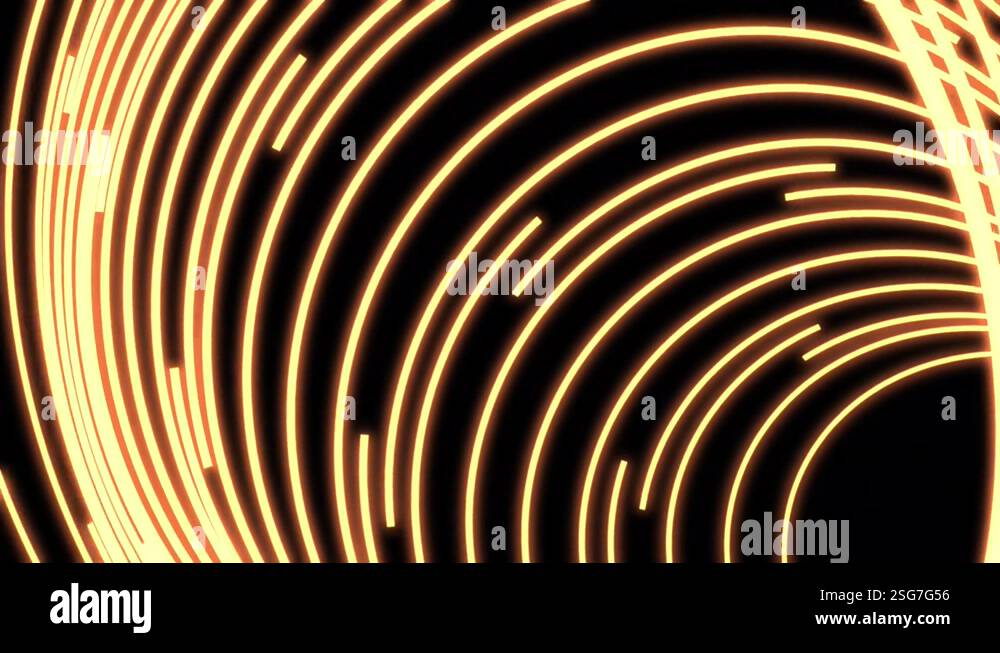 3D Streamline Drawing Yellow VJ Loop Animation Background Stock Video ...