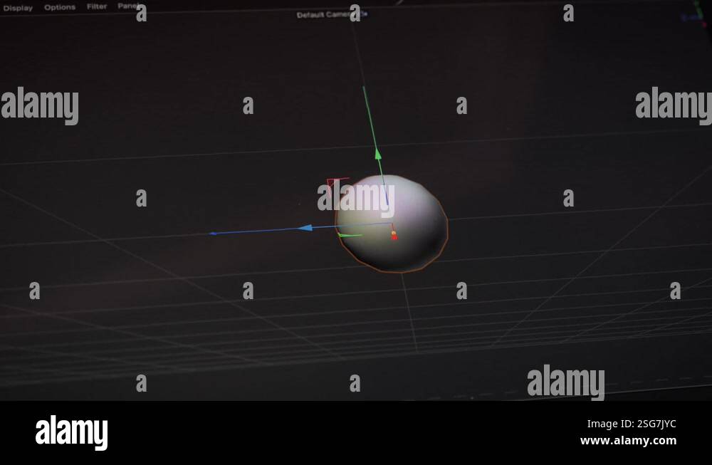 Program for 3d Modeling. Making 3d models. Computer screen with figure ...