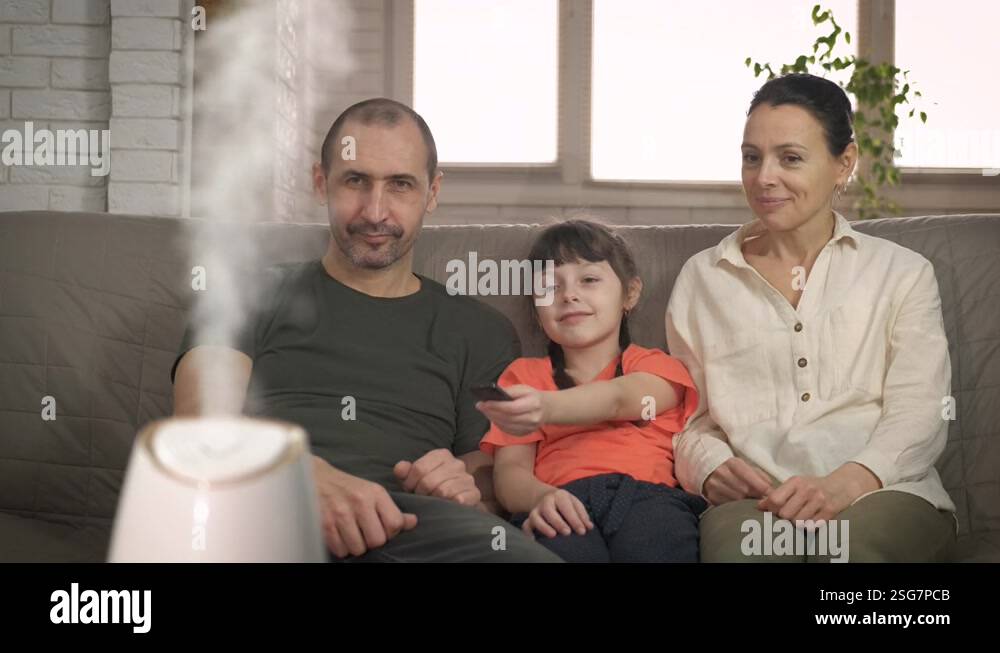 Family control air humidity Stock Video Footage - Alamy