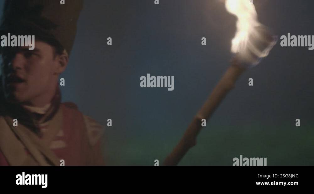 Napoleonic era British Soldier Holding a Torch - War of 1812 - White ...