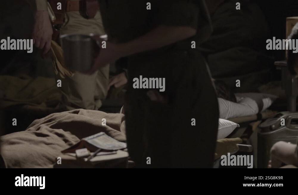 WW2 General George S. Patton at an Army field hospital - "slapping ...