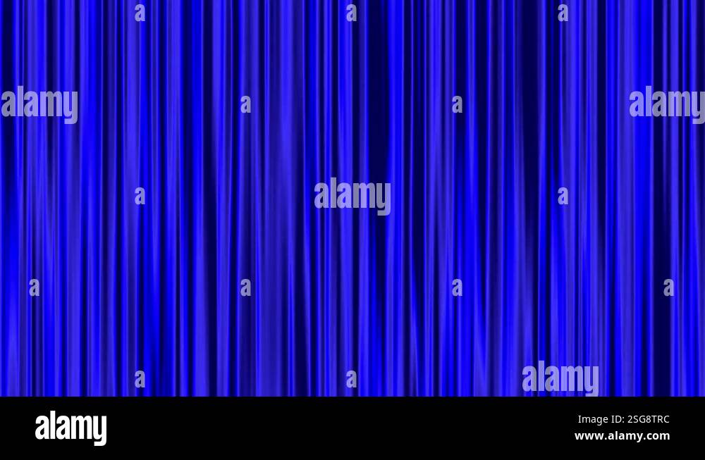 Blue curtain animation swaying in the wind. Abstract blue background of ...