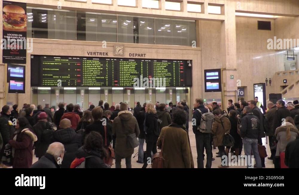 Hundreds of passengers stuck for hours at Brussels Central Train ...