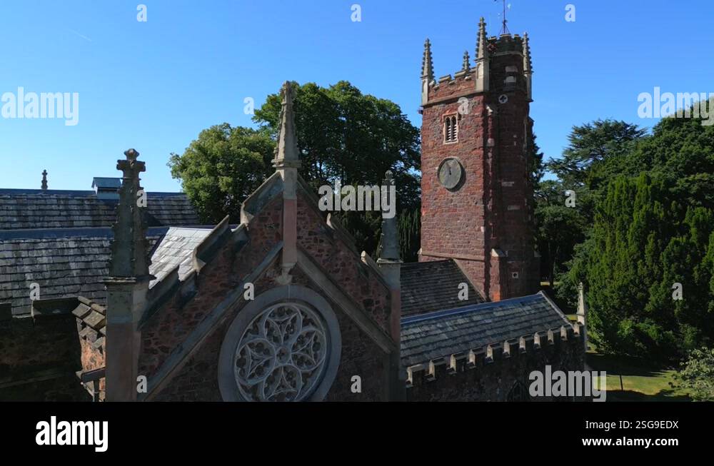 St Thomas Church in Exeter. A Beautiful drone shot of this historic ...