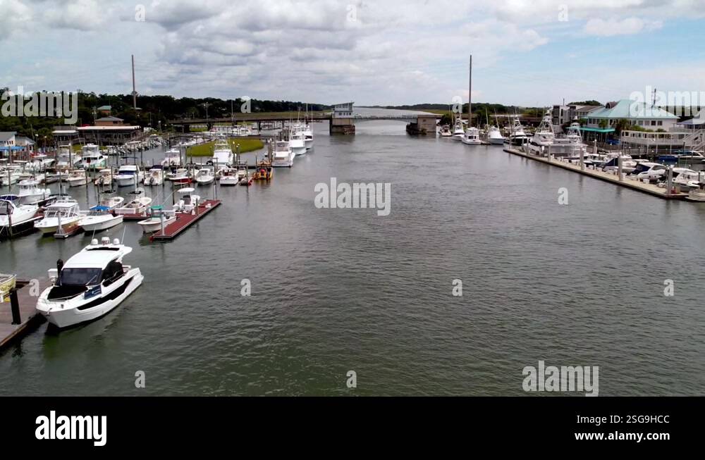 Wrightsville Beach nc, north carolina Intracoastal drawbridge Stock ...