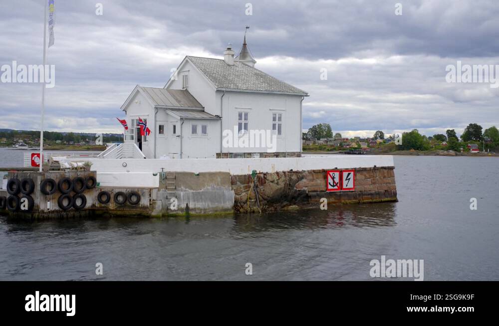 8k video Dyna Fyr lighthouse and restaurant Norway Stock Video Footage ...