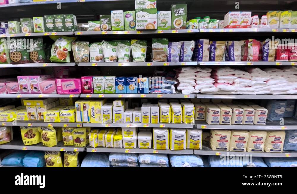 Walmart retail store interior Hwy 1 sugar and powder sugar section ...