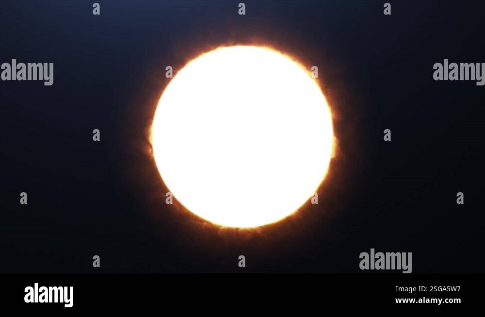 Cinematic Sun from Space with stars in the background Stock Video ...