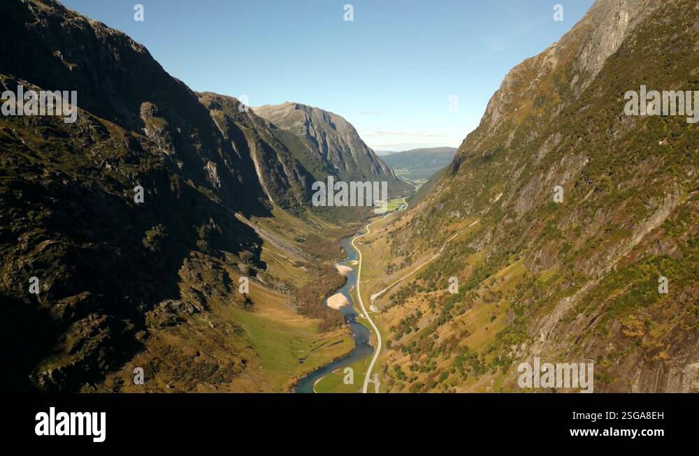 Huge mountain ranges in Norway Stock Video Footage - Alamy