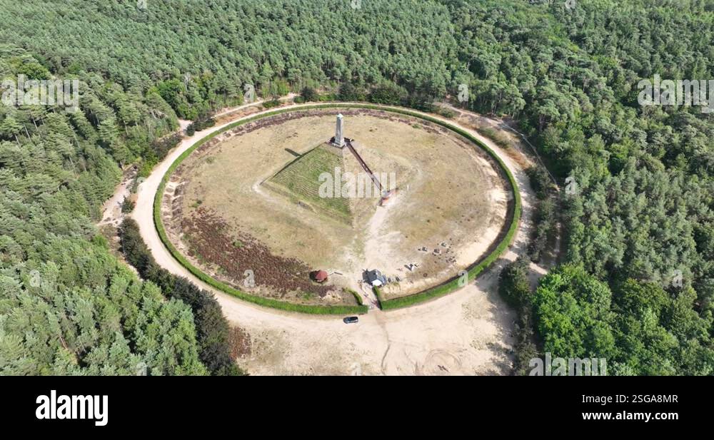 The Pyramid of Austerlitz monument consisting of a grass clad pyramid ...