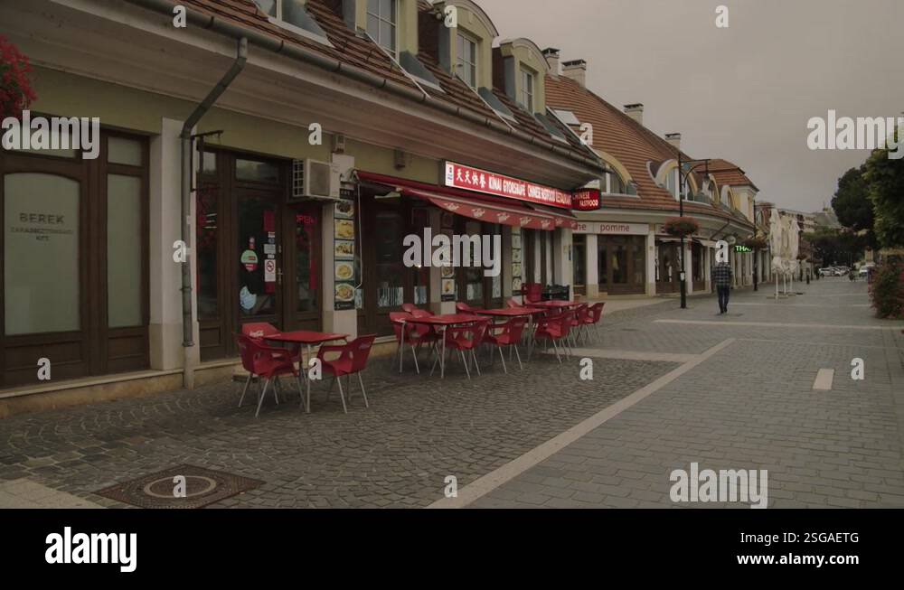 Chinese fast food restaurant in the Buda side of Budapest, Hungary ...