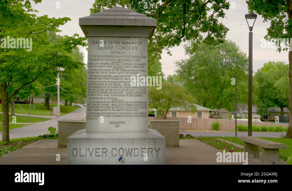 Oliver Cowdery's gravesite full view and headstone he was one of the ...