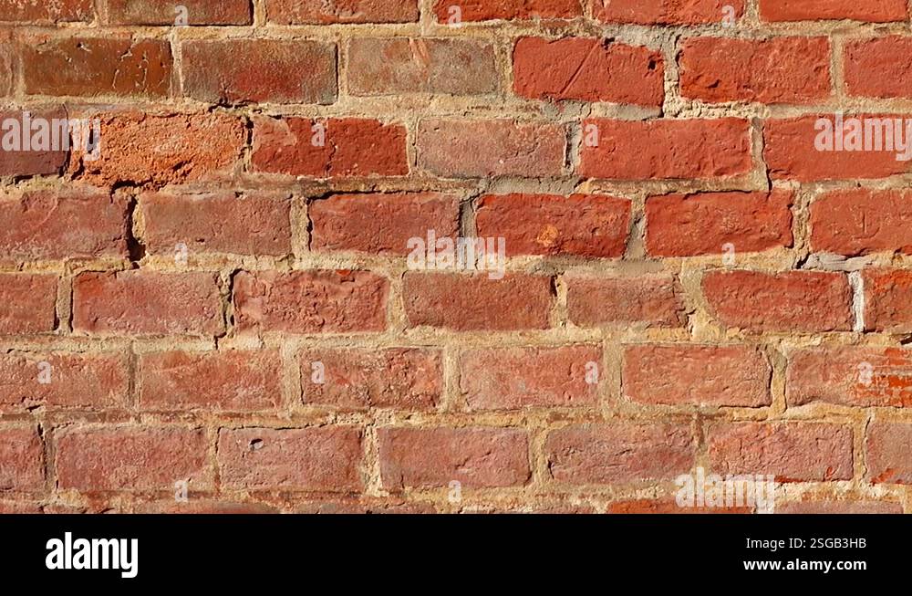 The wall is brick. Shooting background Stock Video Footage - Alamy