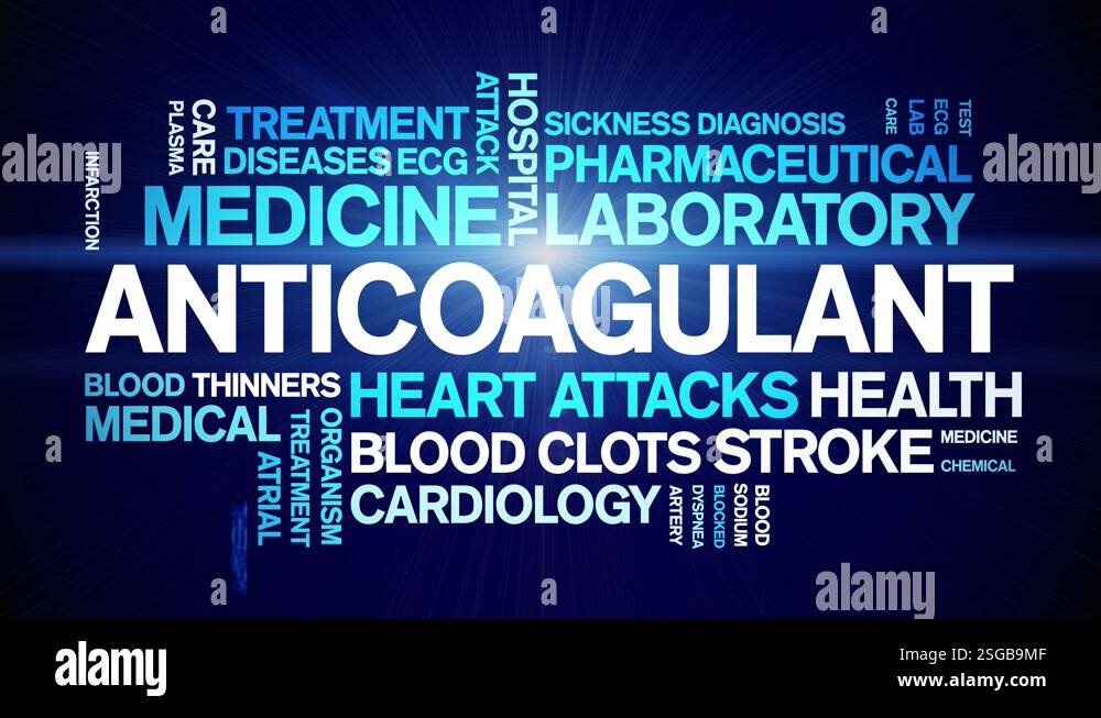 Anticoagulant animated word cloud,animation kinetic typography seamless loop Stock Video Footage ...