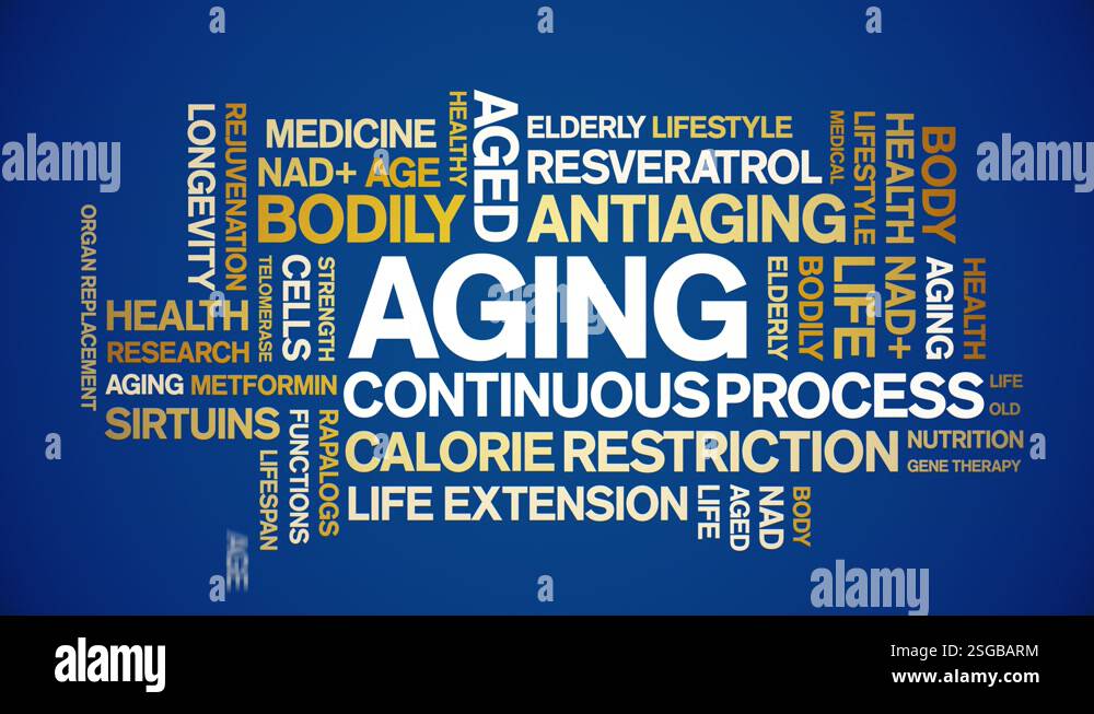 Aging animated word cloud,animation tag kinetic typography seamless ...