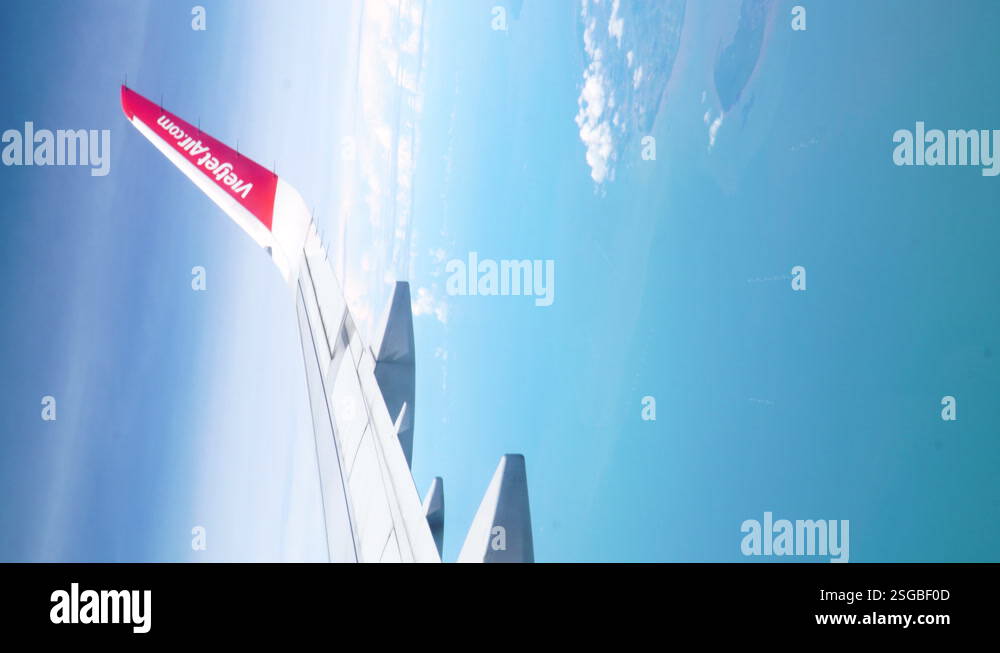 Vertical shot Of VietJet Air Airbus Flying Above The Mekong River Delta ...