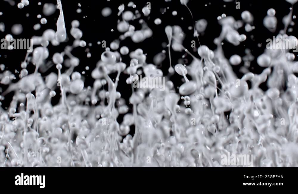 White Paint Flying Into Air 02 Stock Video Footage - Alamy
