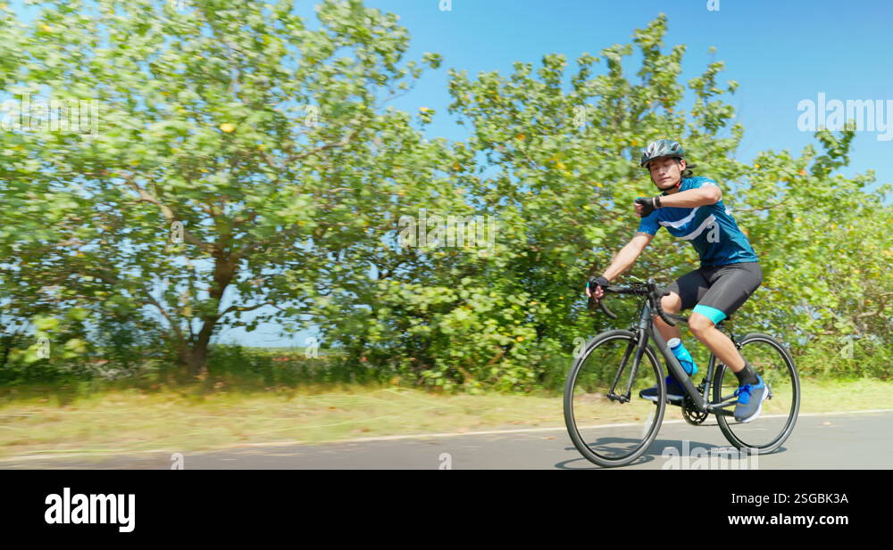man ride a bike Stock Video Footage - Alamy