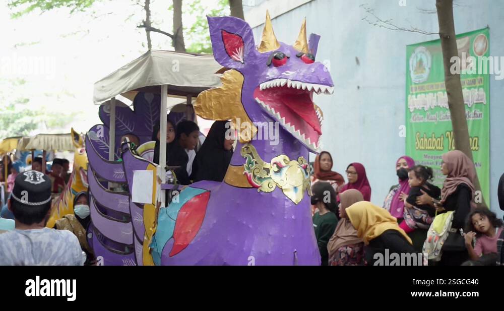 The community welcomes and welcomes the arrival of the procession or ...