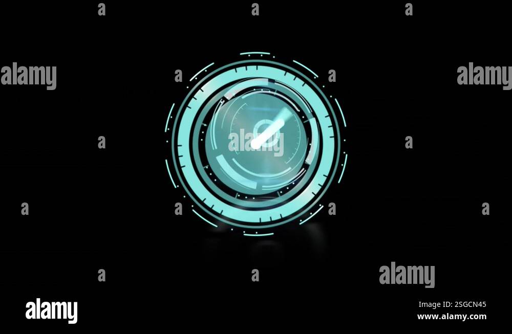 Animation clock over processing circle Stock Videos & Footage - HD and ...