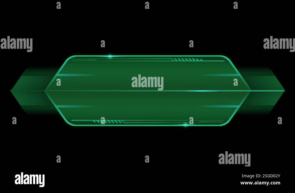 Animation green space bar HUD isolate for texture Stock Video Footage ...