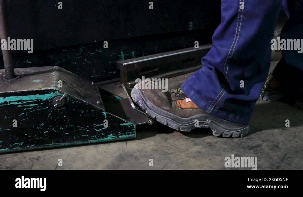 Worker presses switch start machine Stock Videos & Footage - HD and 4K ...