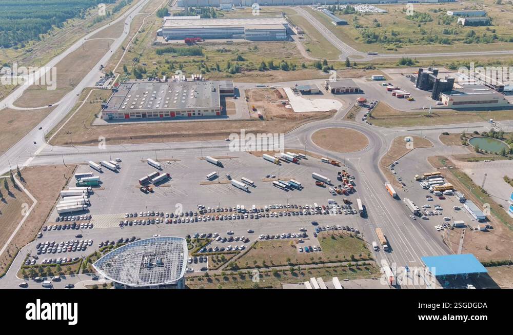 Russia, Yelabuga. Special economic zone - Alabuga. Coskunoz factories ...