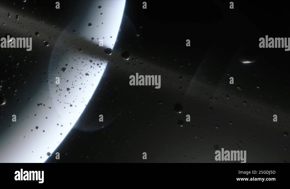 Cinematic animation of Saturn's rings made of rocks, dust and ice ...