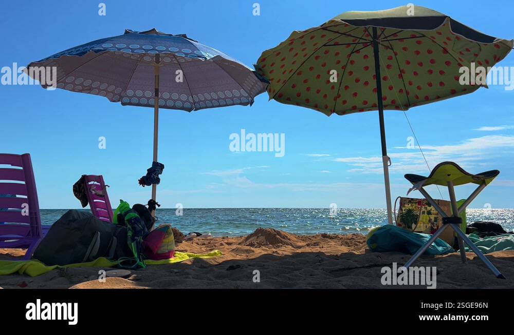 Summer vacation beach scene open Stock Videos & Footage - HD and 4K ...