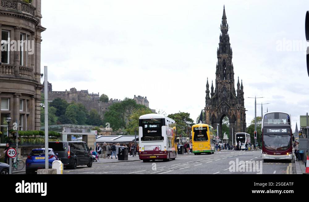 Scot Monument at Princes Street in Edinburgh - EDINBURGH, SCOTLAND ...
