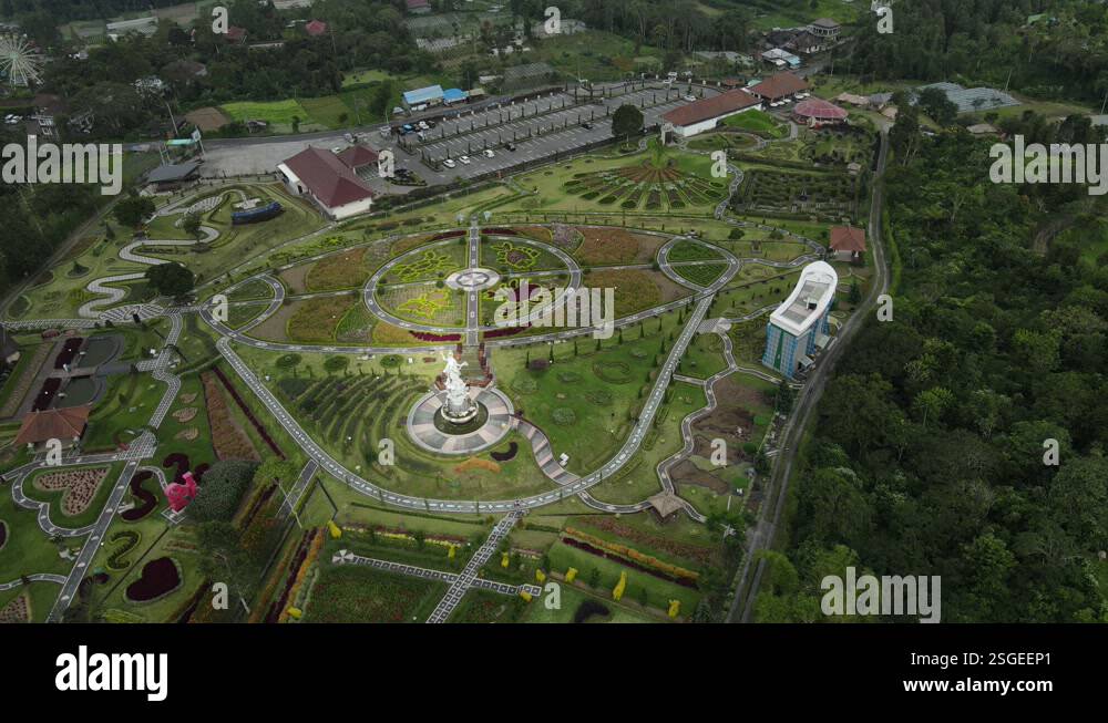 Magical Fairy Tale Landscape, Aerial View of Beautiful Gardens on Bali ...
