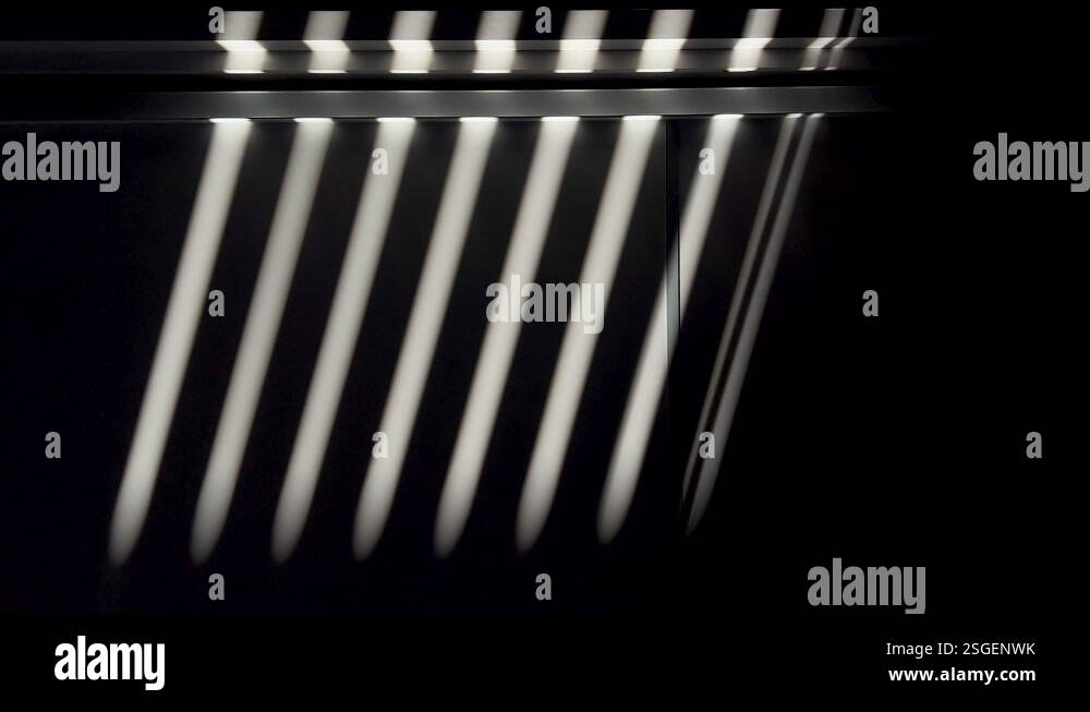 Window shade detail in moving cabinet Stock Video Footage - Alamy