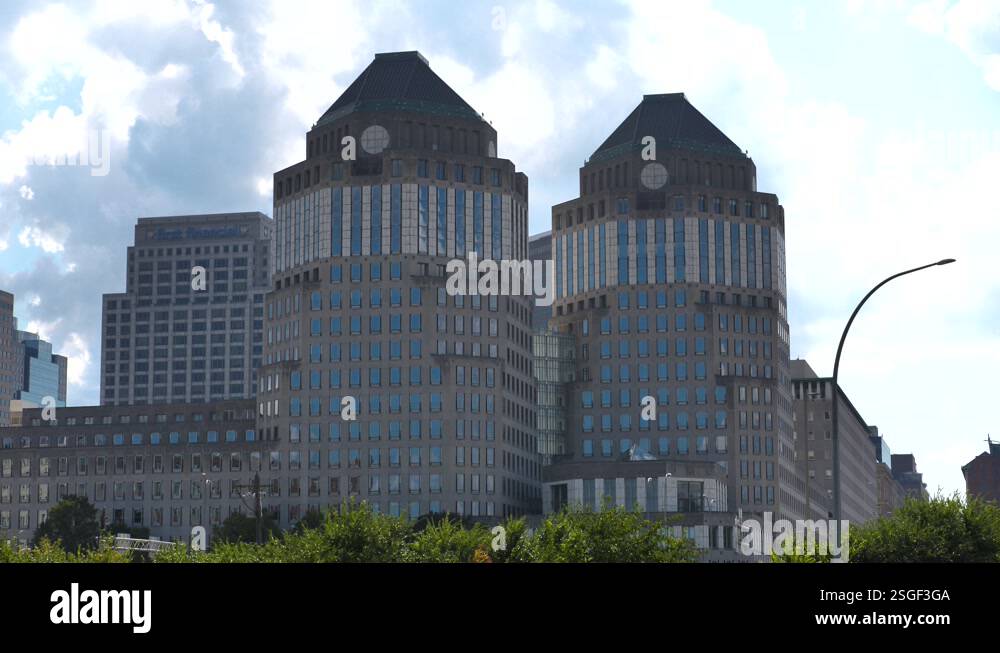 Procter Gamble Plaza Buildings, Cincinnati, Ohio USA. View From Moving ...