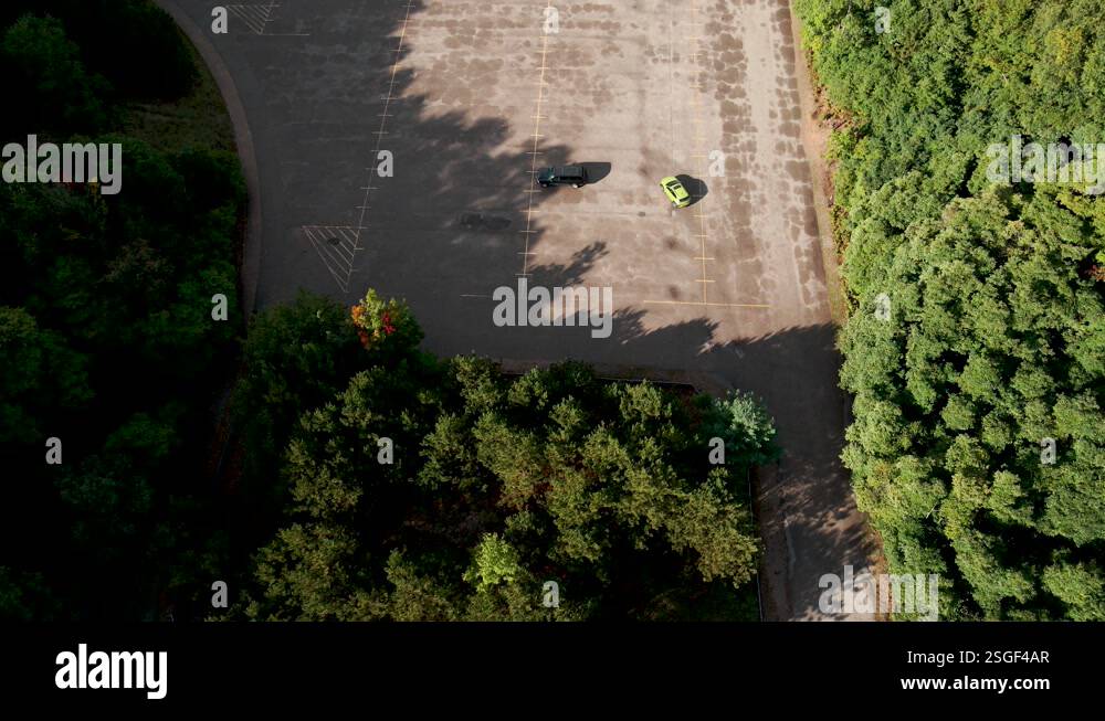 Tracking a car driving through the winding pathways of a State Park ...