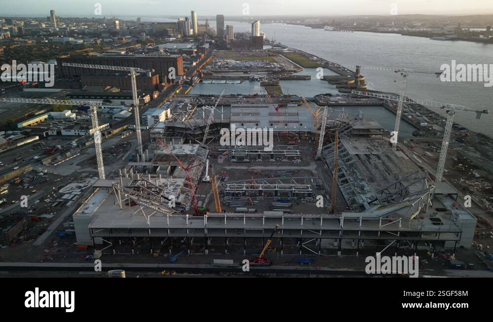 Everton new stadium build in progress, Liverpool waterfront 10.10.22 ...