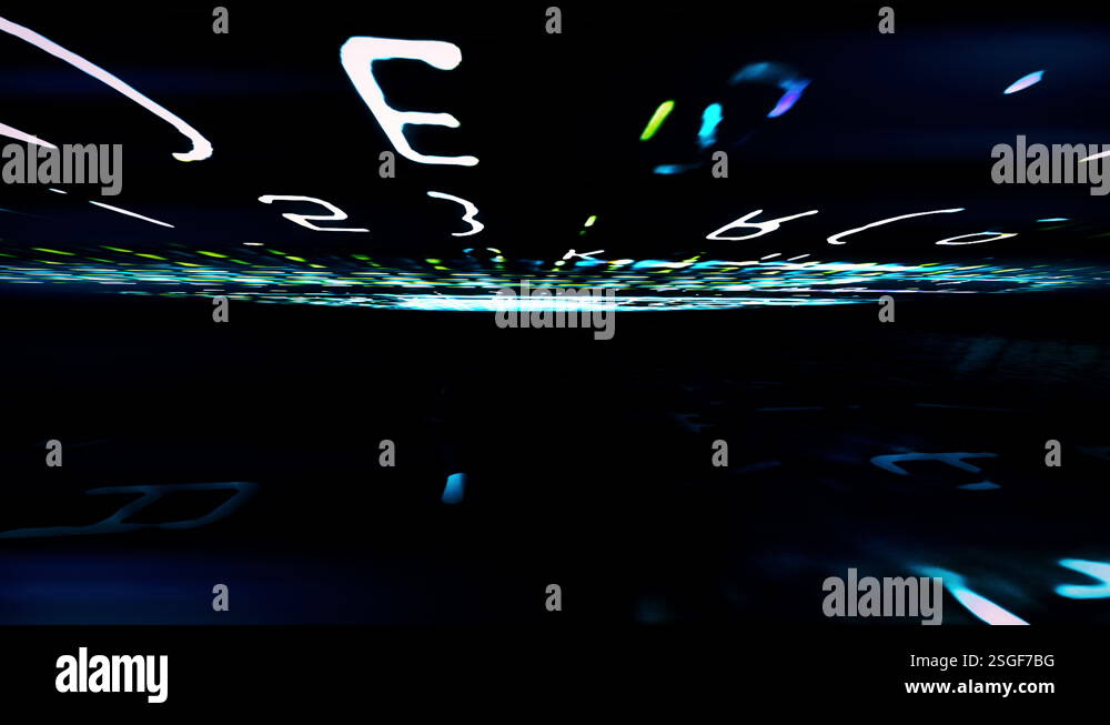 Video Background 2649: A Digital Data Floor and Ceiling with Light ...