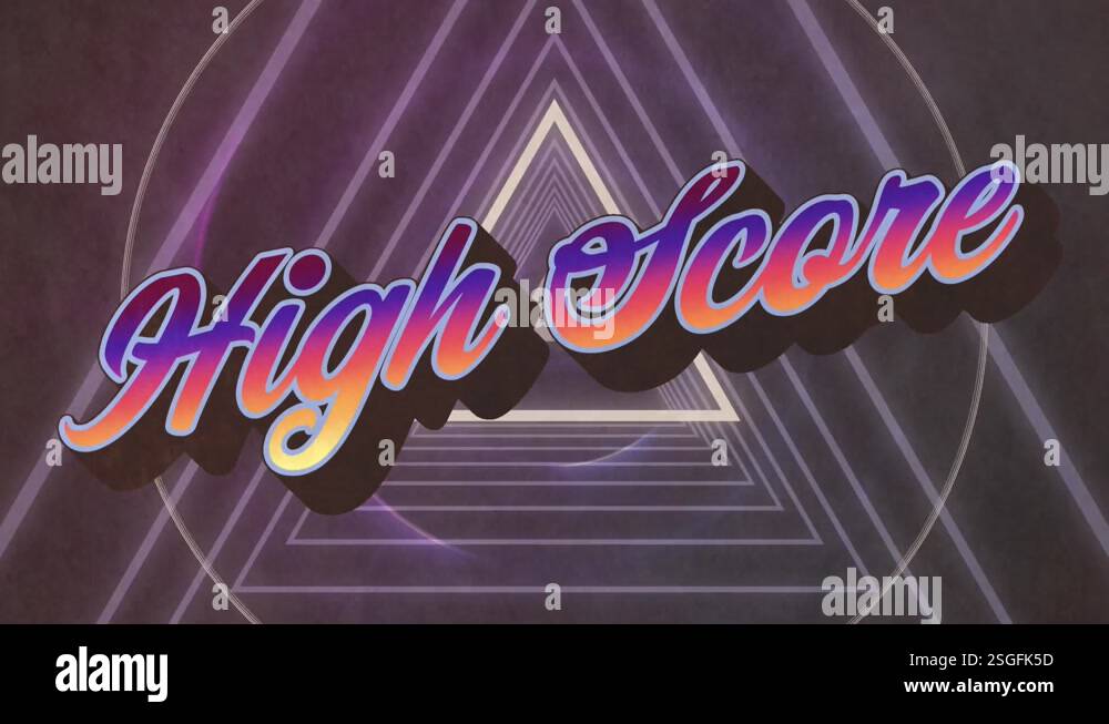 Animation high score over triangles Stock Videos & Footage - HD and 4K ...