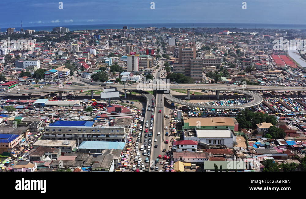Beautiful modern building in Ghana Stock Video Footage - Alamy