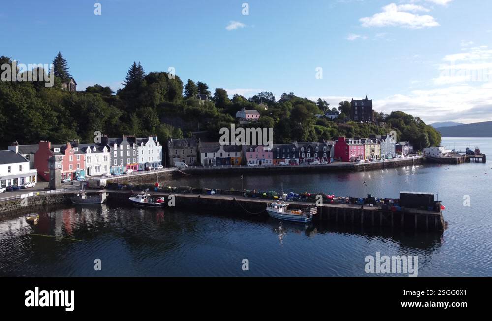 Balamory Tobermory Fishing Village on Isle of Mull Inner Hebrides West ...
