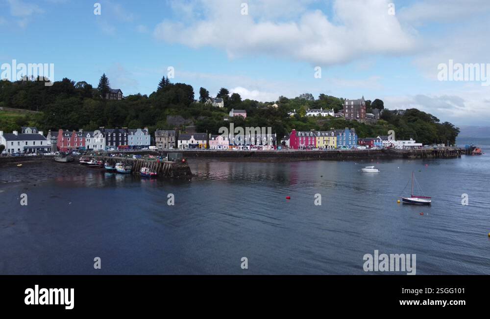 Balamory Tobermory Fishing Village on Isle of Mull Inner Hebrides West ...