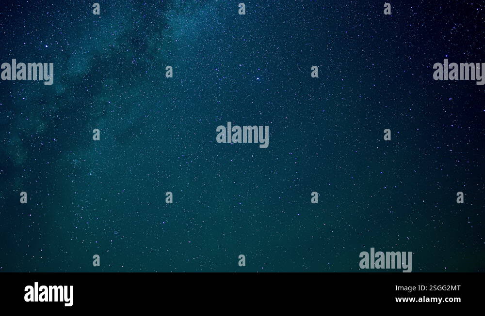 The Milky Way galaxy. Night view of the Milky Way galaxy with twinkling ...