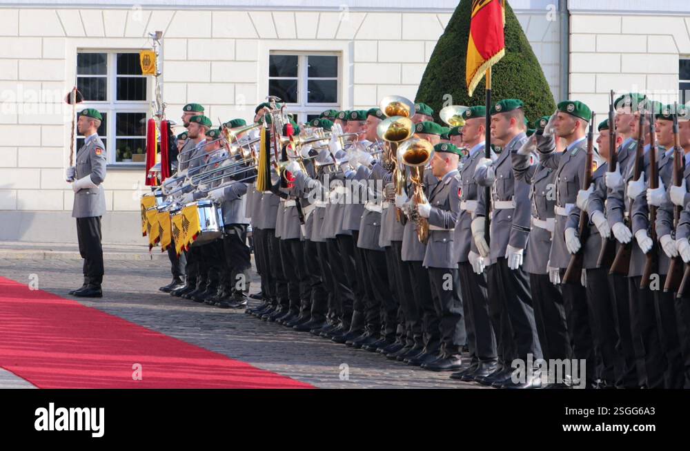 Spanish Royals visit Germany - National Anthem of Spain Marcha Real ...
