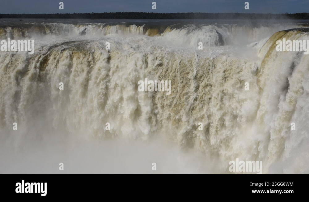 Iguazu Falls, Brazil Argentina Border. Devil's Throat of Famous ...
